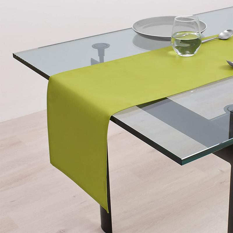スタイルデコール(STYLE Decor) テーブルランナー ラミネート 防水 北欧 テーブルセンター 180cm 拭ける 無地 グリーン W2702820サイズ:　タテ：約180cm／ヨコ：約48cm 商品によってサイズに多少の誤差がござ...