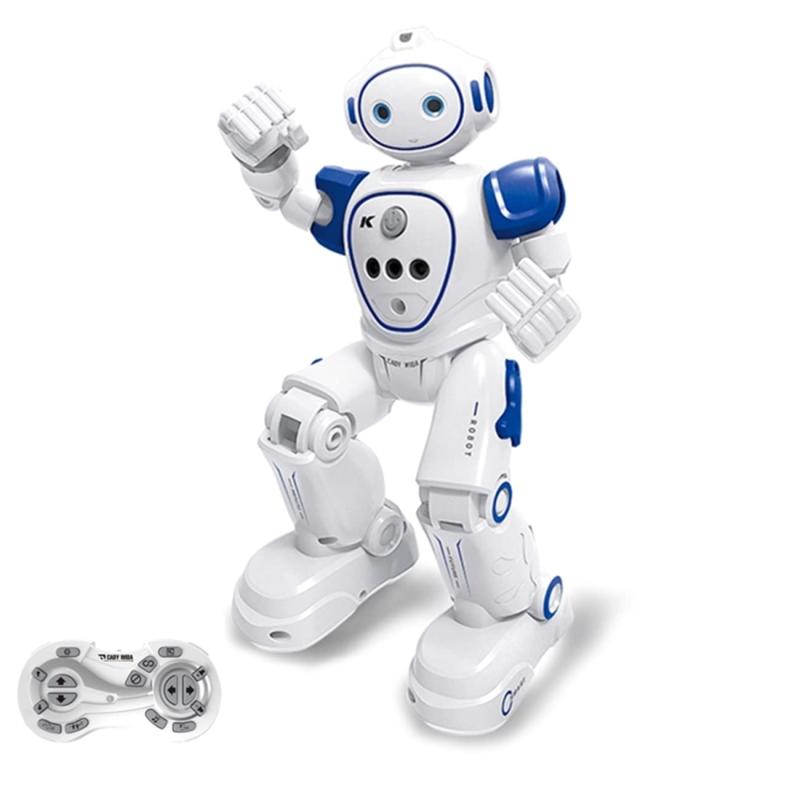 WEECOC 多機能ロボットおもちゃ ラジコンロボット 手振り制御 それは歌と踊りをする 子供のおもちゃ 誕生日プレゼント【改良版ロボット】改良版なロボットおもちゃ、去年のロボットと比べれば、外観はもっと可愛くて、ピンクとブルーの二種類のカ...