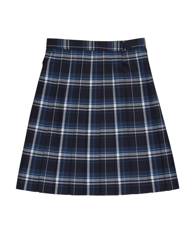 [コノミ] 制服 スクール スカート プリーツ 通学用 チェック 高校生 中学生 学生 学校 ネイビー×スカイブルーARCS-1072レディースSIZE:W63 ウエスト:63cm 総丈:46cm
