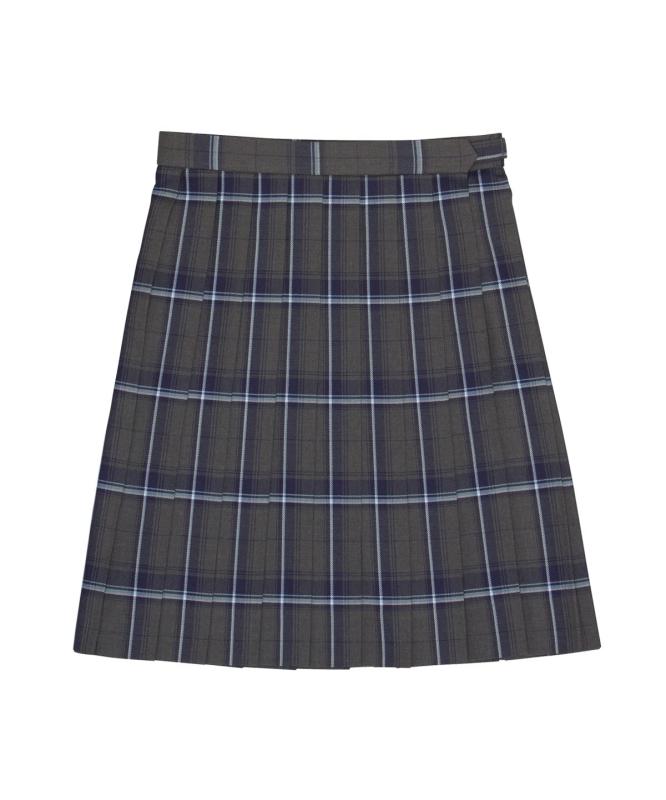 [コノミ] 制服 スクール スカート プリーツ 通学用 チェック 高校生 中学生 学生 学校 グレー×スカイブルーARCS-1085レディースSIZE:W69 ウエスト:65cm~69cm 総丈:48cm