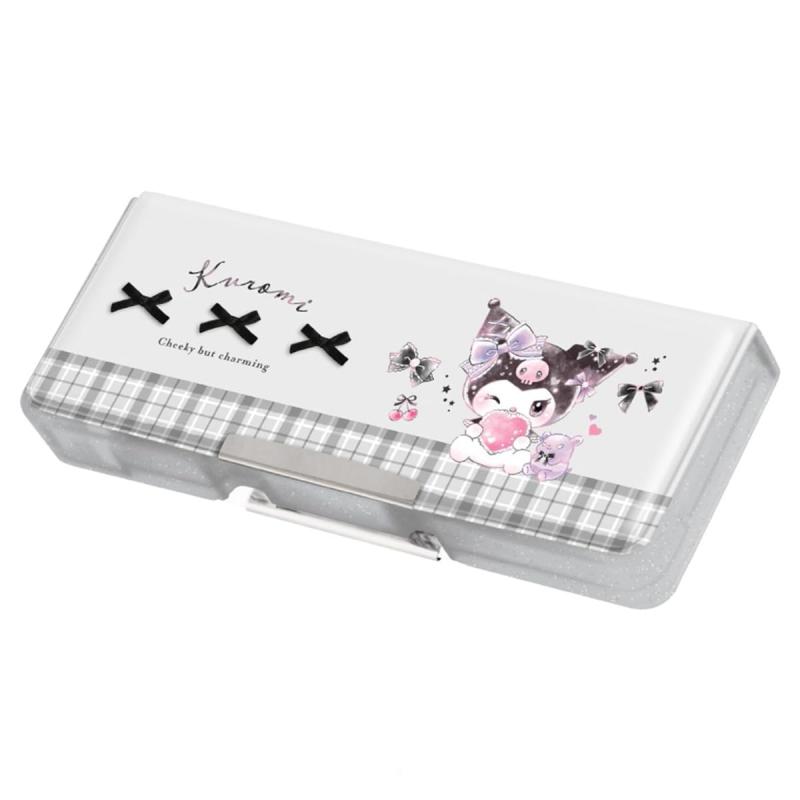 サンリオ クロミ コンパクト両面開きペンケース リボンサイズ(約)：H280×W85×D30mm素材：PVC ABS AS PE PP生産国：中国ランドセルにも入れやすいコンパクト両面ペンケース