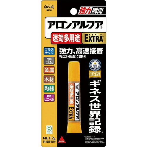 【品番】NO04612【メーカー】コニシ（株）【JAN】4901490046126【販売単位】1本※掲載画像は代表画像です。シリーズ共通の画像を使用している場合があり、お届けは商品名に記載の型番・数量となります。■特長接着速度を速めた高性能...