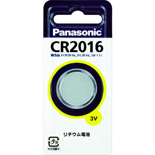 【品番】CR2016P【メーカー】パナソニック（株）【JAN】4902704242334【販売単位】1Pk※掲載画像は代表画像です。シリーズ共通の画像を使用している場合があり、お届けは商品名に記載の型番・数量となります。■特長水銀使用0です...