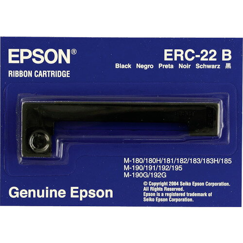 【品番】ERC-22B【メーカー】セイコーエプソン（株）【JAN】4548056141934【販売単位】1個※掲載画像は代表画像です。シリーズ共通の画像を使用している場合があり、お届けは商品名に記載の型番・数量となります。■特長EPSONミ...