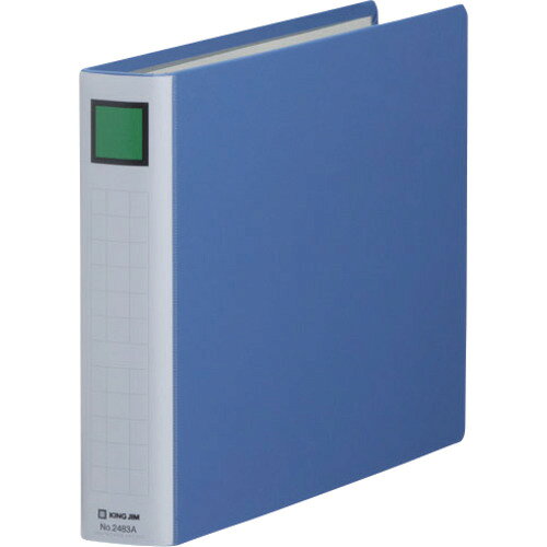 【品番】2483A-B【メーカー】（株）キングジム【JAN】4971660018932【販売単位】1冊※掲載画像は代表画像です。シリーズ共通の画像を使用している場合があり、お届けは商品名に記載の型番・数量となります。■特長左右どちらからでも...