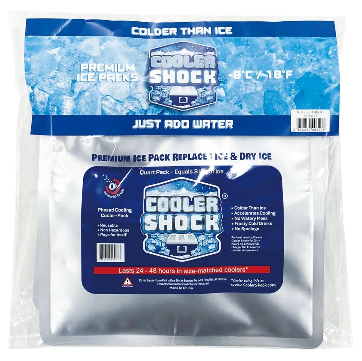 元祖長時間保冷剤“COOLER SHOCK”。 保冷剤各社が保冷温度を競い合う中で、「長時間保冷」という全く新しい価値と体験を生み出した保冷剤。 Sサイズ8時間、Mサイズ24時間、Lサイズ48時間という驚異的な保冷時間は未だに他の追随を許し...