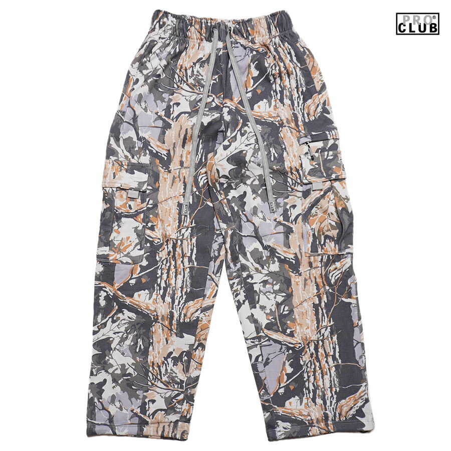商品詳細 ロサンゼルス定番のプレーンブランドプロクラブより新作スウェットカーゴパンツが入荷！しっかりしたヘビーウェイト素材に新色のカモフラージュが魅力的な1本。サイドポケット2つ、カーゴポケット2つ、そして背面のベルクロポケット2つを備え、...