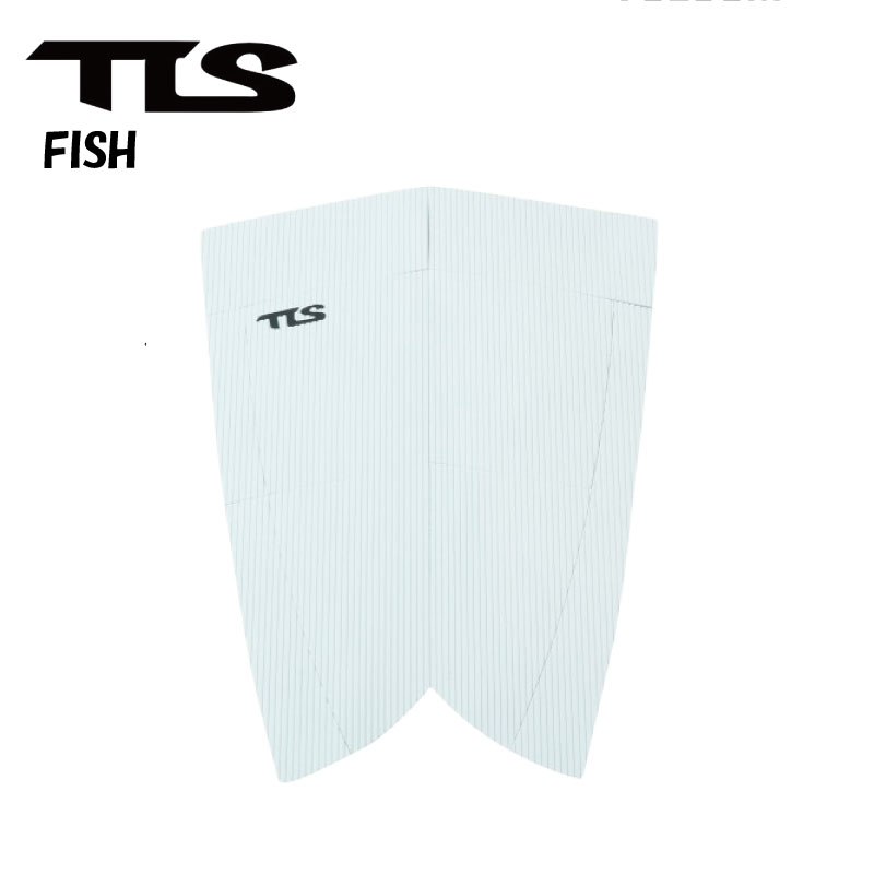 ●ブランド：TLS ●商品名：TLS FISH WHITE　フィッシュ　 【 TLS FISH（フィッシュ）】 フィッシュテールボードの 特有の形状に合わせた フラットトラクションパッドは、 滑らかなライディングを提供します。 余分なグリッ...