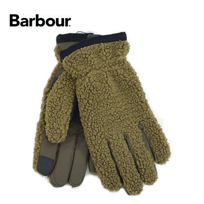 Barbour 　バブアー 無地のフリース素材を使用し、クラシカルな雰囲気と快適な暖かさを両立。 さらに、防水メンブレンを内蔵し、掌部分にはリップストップ生地とPU素材を採用することで、耐久性と実用性を高めています。 タッチスクリーン対応の...