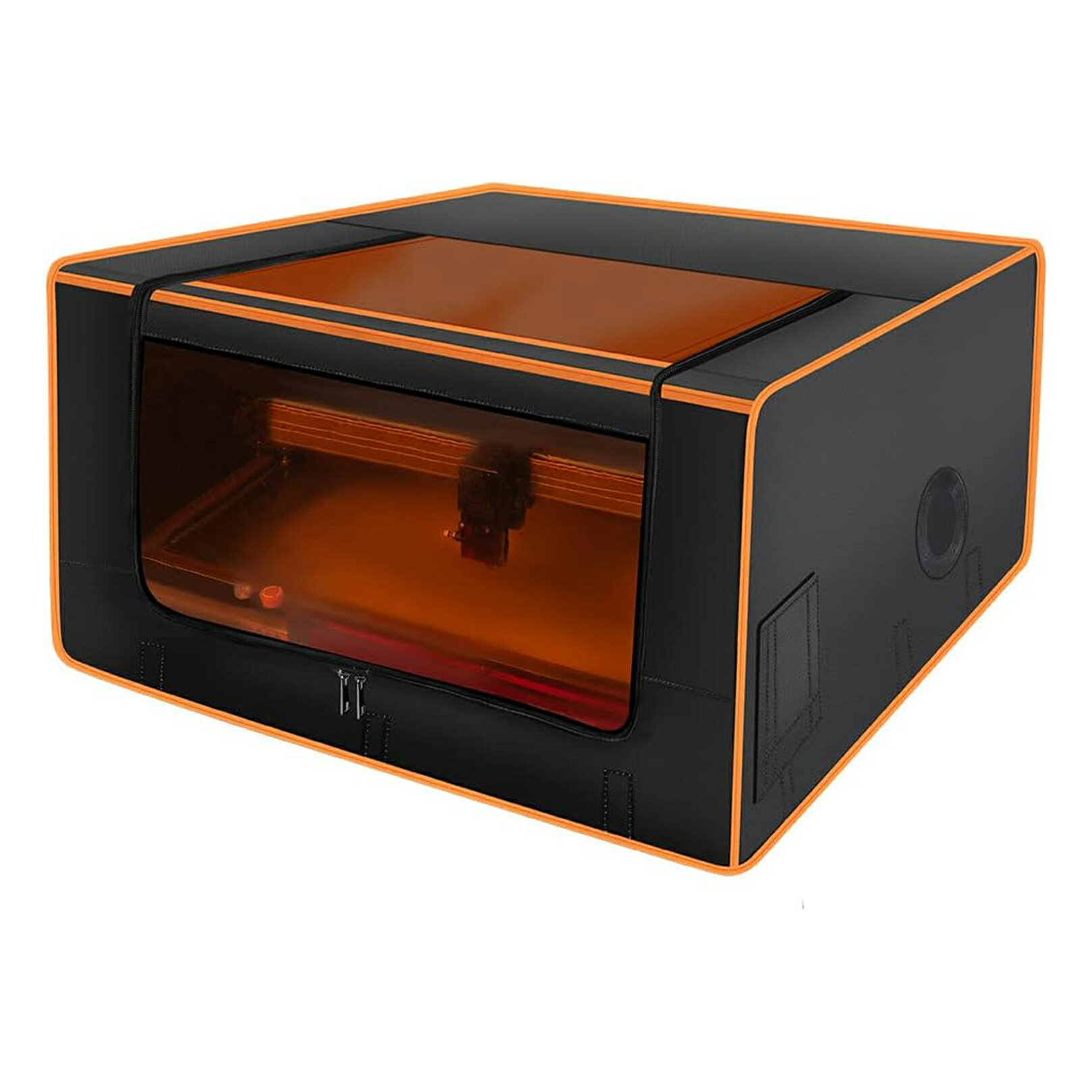 【超高温耐火素材】レーザー彫刻機用カバーは両面シリコンコーティングのグラスファイバークロスで作られており、大げさでなく500°の耐火温度に耐えることができます。 火災を可能な限り防ぎ、レーザー作業をより安全にします。 【換気システム付き】キ...