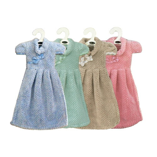 商品情報タオルもインテリアの一部です！ドレスの形をしたタオルは、洗面化粧台をかわいく彩ります。濡れた手を拭くのにちょうどいい、手頃な大きさです。仕様サイズ幅:250mm　高さ:340mm素材ポリエステルセット内容INK-0802005Hブル...