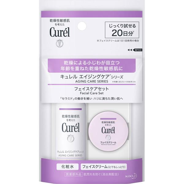 効能・効果潤いを与えます。成分・分量【成分】 ●キュレルエイジングケア化粧水30ml 【有効成分】 アラントイン 【その他の成分】 水、グリセリン、BG、アスナロエキス、PEG1540、ヘキサデシロキシPGヒドロキシエチルヘキサデカナミド、...