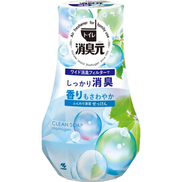 商品詳細●トイレのニオイをしっかり消臭し香りがずっーと続くトイレ用芳香剤です。 ●でっかいろ紙で強力消臭、たっぷり400mL入って効き目長持ちします。商品サイズ高さ176mm×幅100mm×奥行き80mm剤型・形状液状問合せ先小林製薬株式会...