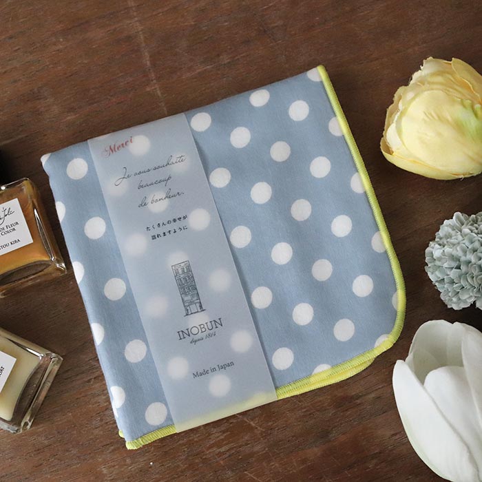 さらっと使える優しいパイル地のハンカチが入荷ですオリジナルのパイルハンカチに続々新しい柄が入荷中です！ 国内縫製のハンカチで丁寧で美しい作りはもちろん、使いやすい・贈りやすい柄と色の組み合わせ。 イノブンではちょっとしたお菓子や紅茶、入浴剤...