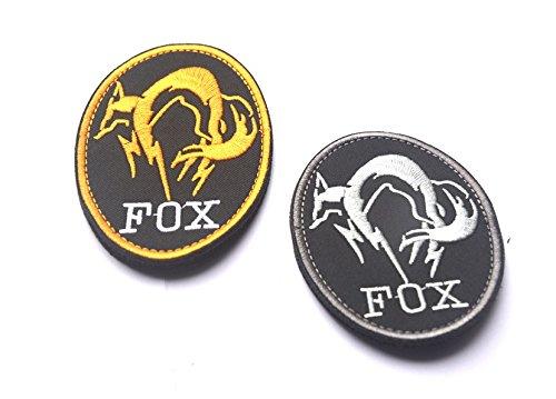 MGS メタルギア ミリタリー パッチ ワッペン コスプレ 刺繍 FOX HOUND 2枚セット