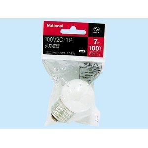 パナソニック 小丸電球7形Gタイプ【1個入】Panasonic 100V2C1PE26口金 40ミリ径