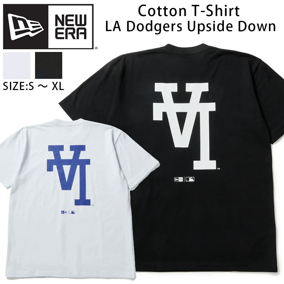 【商品説明】 ブランド ニューエラ / NEW ERA スタイル ロサンゼルス・ドジャース アップサイド ダウン 半袖 コットン Tシャツ カラー ・ホワイト / 14856706 ・ブラック / 14856707 サイズ ・S（着丈：約6...