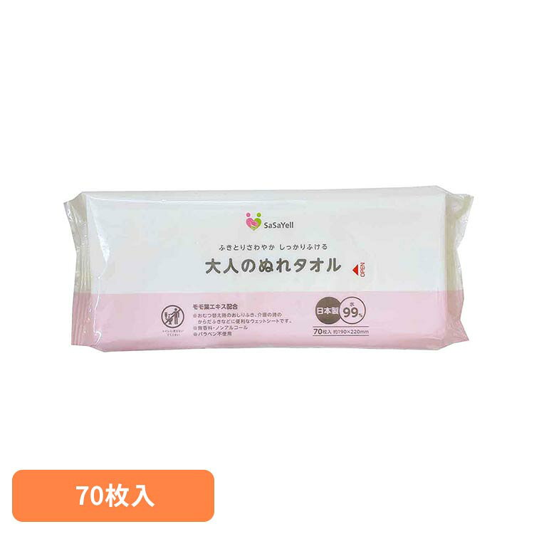 ■商品サイズ（cm）幅約26.5×奥行約3.5×高さ約10.5■枚数70枚■シートサイズ約190×220mm■基布素材レーヨン、ポリエステル■成分水、安息香酸Na、DPG、グルコノラクトン、グルコン酸Ca、セチルビリジニウムクロリド、ブチル...