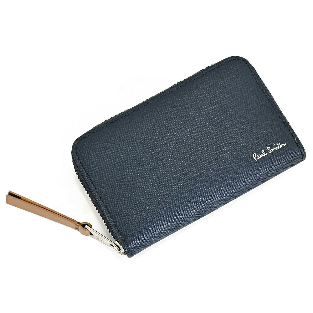 ■ 洒落心を秘めた粋なデザイン! シンプルなエクステリアが魅力的なラウンドファスナータイプのコインケース ファスナー持ち手のカラフルなストライプ柄がさりげなくブランドアピールしてくれます。 Brand/ブランド ポールスミス(Paul Sm...