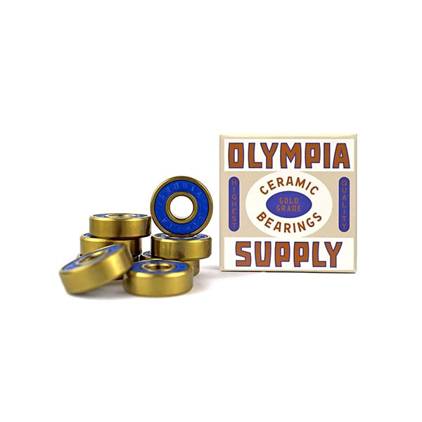 商品詳細 【OLYMPIA｜GOLD GRADE CERAMIC BEARING】 新たなベアリングブランドOLYMPIA SUPPLY(オリンピア)が登場！ ライダーにはGino Iannucciをはじめ、Gilbert Crockett...