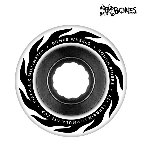 商品詳細 【 BONES All-Terrain Formula / ROUGH RIDERS 】 All-Terrain Formulaシリーズとは、特別な軟質ウレタウンを使用し、路面の質に左右されず高い走破性を誇るBONESのクルーズウ...