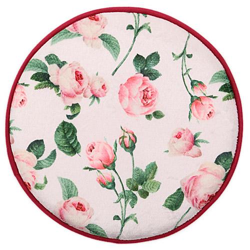 商品詳細 素材 表地：ポリエステル100％ 中身：ポリウレタン 滑り止め：塩化ビニル樹脂 サイズ 約35Rcm（円形） 2. 5cm 色 商品説明 華やかなローズ柄の使いやすい 丸型チェアパッドです。 裏面すべり止め付き。 しっかりした厚み...
