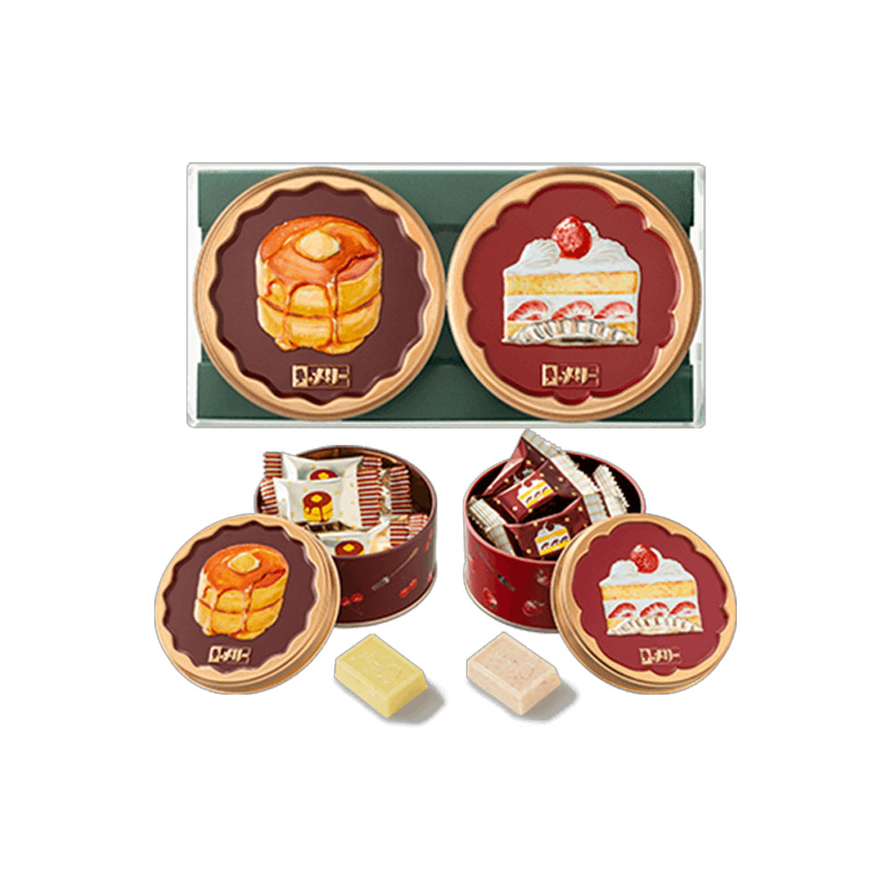 いつも傍にいる安心感、 憧れるときめき、 思い悩む二律背反。 とろける甘さのホットケーキ風味と、 華やかな甘さのショートケーキ風味です。