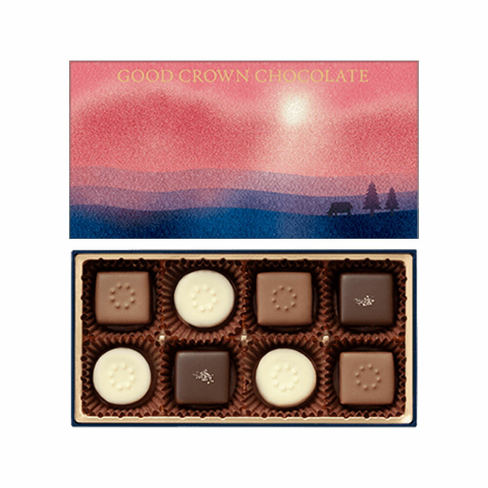 こだわりの牧草・水・塩で育ったオーガニックかつグラスフェッドの牛から搾った 「鈴木牧場の十勝オーガニック牛乳」を、 メリーのチョコレートと合わせて3種類のガナッシュに仕上げました。 牛乳のコクや甘みを味わえるガナッシュの詰め合わせです。