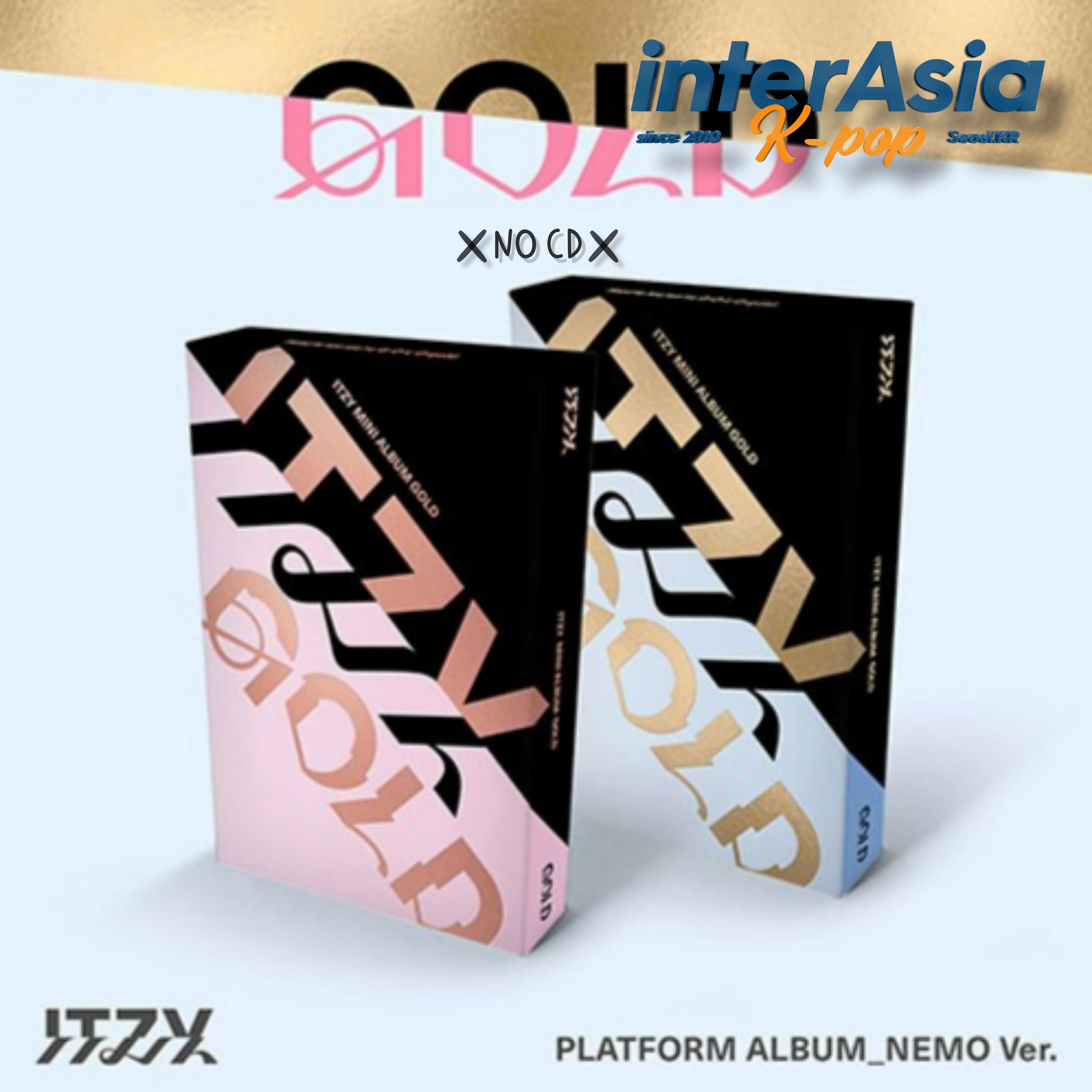 ITZY - 9th Mini Album 「GOLD」 (PLATFORM_NEMO VER.) イッジ 正規2集 イェジ リア リュジン チェリョン ユナ KPOP JYPエンターテインメント 韓国盤 送料無料 ITZY - 9th M...