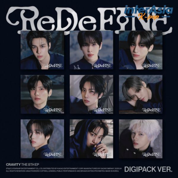 ★04月30日発売★ CRAVITY - THE 8TH EP [ReDeFINE] (DIGIPACK VER.) クレビティ セリム アレン ジョンモ ウビン ウォンジン ミニ ヒョンジュン テヨン ソンミン LUVITY ラビティ S...