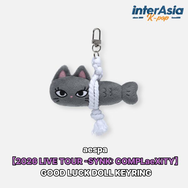 ★11月02日入荷★4種選択★ aespa - 【2026 LIVE TOUR -SYNK: COMPLaeXITY】 GOOD LUCK DOLL KEYRING エスパ 公式グッズ OFFICIAL MD カリナ ジゼル ウィンター ニ...