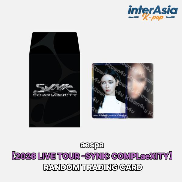 ★11月02日入荷★ aespa - 【2026 LIVE TOUR -SYNK: COMPLaeXITY】 RANDOM TRADING CARD エスパ 公式グッズ OFFICIAL MD カリナ ジゼル ウィンター ニンニン KPOP...