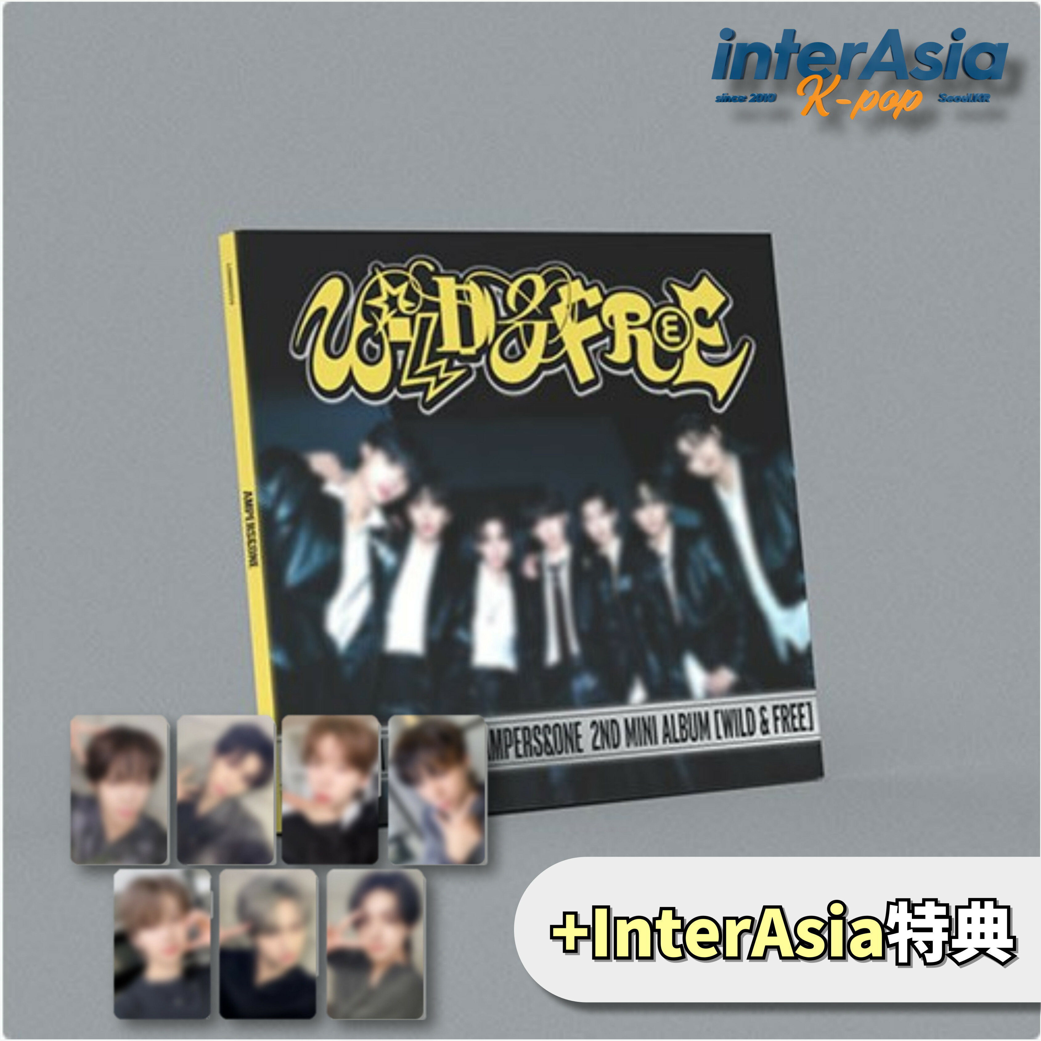★04月08日以後入荷★InterAsia特典★ AMPERS&ONE - 2nd Mini Album 「WILD & FREE」 (Digipack ver.) アンパサンドワン ナカムデン ブライアン チェジホ ユンシユン カイレル ...