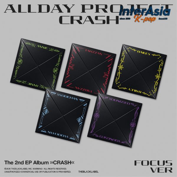 ★09月28日発売★5種選択★ ALLDAY PROJECT - The 2nd EP Album [CRASH] (FOCUS ver.) オールデイプロジェクト アニー ターザン ベイリー ウチャン ヨンソ KPOP THE BLACK...