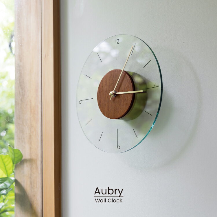 商品について 商品名 Aubryオーブリー 壁掛け時計 サイズ W23 x H23 x D4.5 cm 材　質 木、MDF、ガラス 重　量 0.7 kg 仕　様 ステップムーブメント単3電池 x1 (別売)※充電池はお使いいただけません 備...