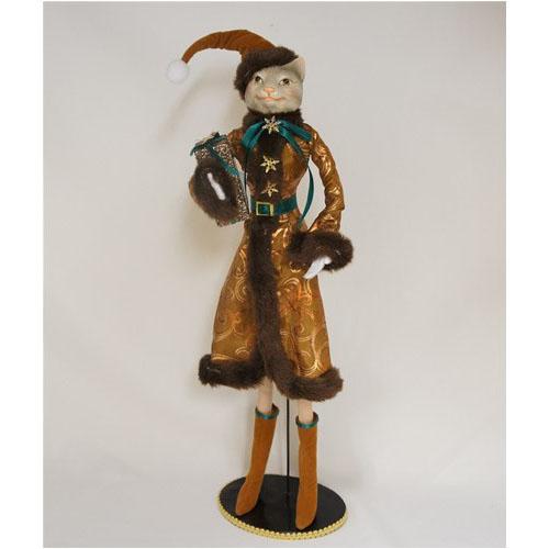 ドイツのデザイナーによる独特な世界観の ヴィクトリアンドール。 プレゼントを手にサンタクロースのコスチュームを 纏ったスタイリッシュなキャット。 ファンタスティックな雰囲気が広がります。 size :幅13×奥行13×高さ52cm 素材　：...