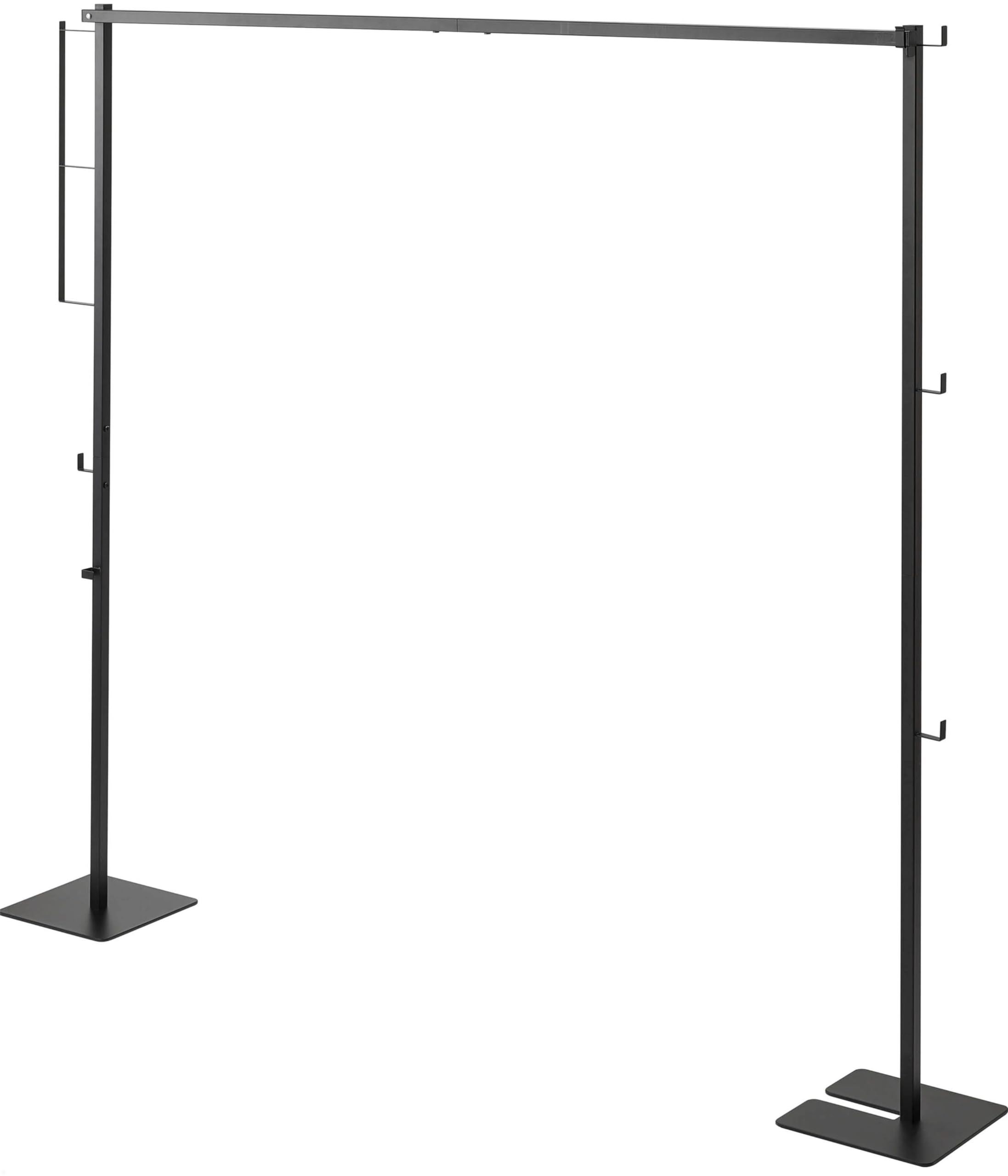 ※販売元、発送元が日本国外の場合、コピー品の恐れがありますのでご注意ください。商品サイズ：使用時：約W175×D25×H160cm　収納時：約W25×D25×H161cm　　・内寸：ハンガーパイプ：約W150×H159cm品質表示：本体：ス...