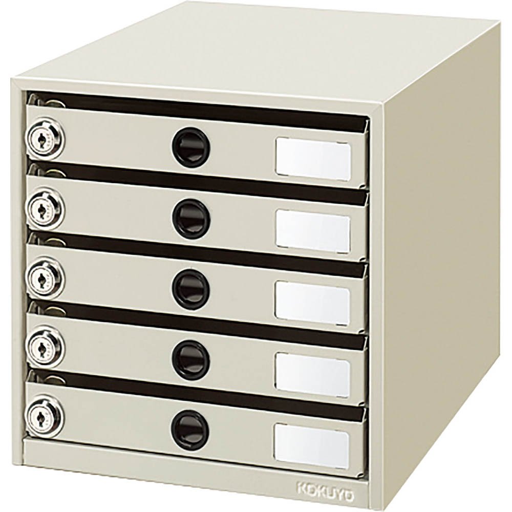 【寸法】 256×336×261mm【種類】 5段 錠付き【引出内寸法(W×D×H)】 232×327×41(錠の突起部を除く)mm【寸法】 256×336×261mm 【種類】 5段 錠付き 【引出内寸法(W×D×H)】 232×327×...