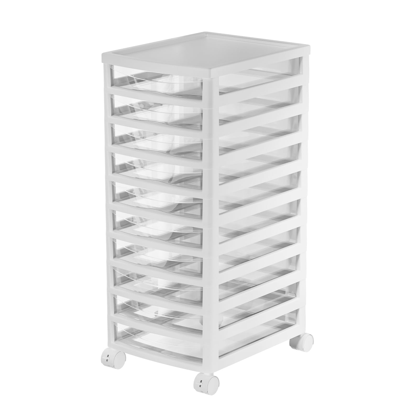 【大容量】キャビネットには 10つの引き出しが備わっており、書類や小物の収納という基本ニーズを満たすだけでなく、スペースの効率的な活用とアイテムの整理にも大いに役立ちます。大容量で収納力に優れ、同時に十分な作業スペースも確保できます。【優れ...