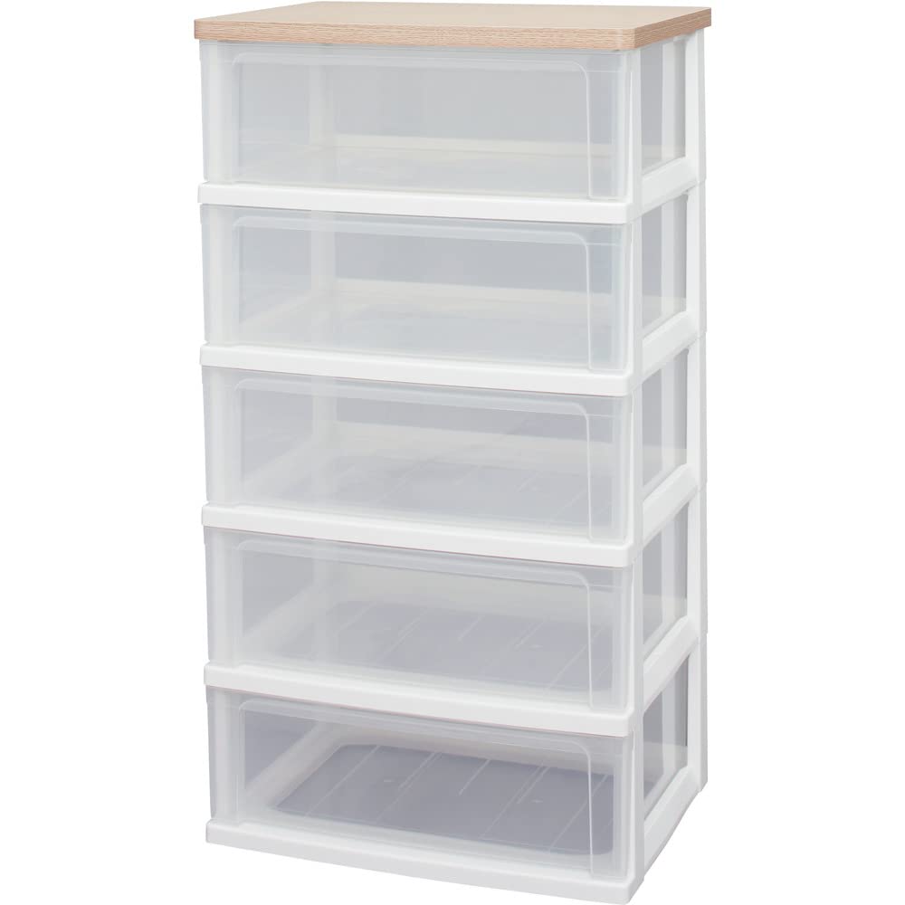 サイズ(約):幅55.6×奥行41.0×高さ101.8cm(ローラー取付時) 引出内寸サイズ(約):幅48.5×奥行35.5×高さ16.6cm重量(約):8.2kg材質: 天板:プリント紙化粧パーティクルボード 本体・引出:ポリプロピレン ...