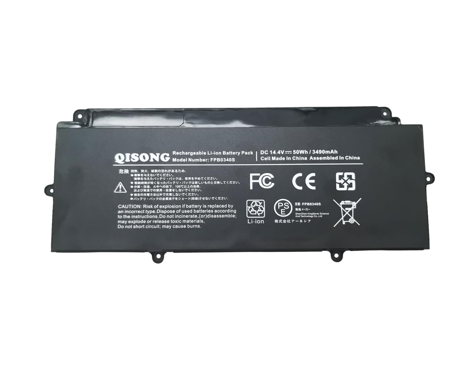 ・ハイクオリティ互換バッテリー；・容量：50Wh 3490mAh　電圧：14.4V・対応品番:FPB0340S FPCBP536・高い安全基準に適合済：PSE技術適合確認済。 過電流保護、過充電防止、過放電防止、機能付き。・保証内容:ご購入...