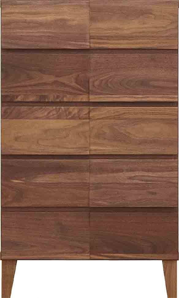 ■リビングチェスト la mer - ラ メール - 【582-5-wn】 幅582mm-引出し5段 ウォールナット ※ 詳細画像はサイズ、カラー違いも使用しています。 トップ画像と図面の仕様となりますのでご注意ください。 前板のモチーフが...
