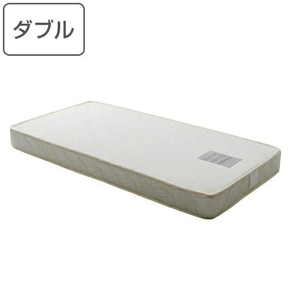 サイズ約 幅140×奥行195×高さ16.5（cm）重量約 24kg内容量1台材質材料：コイルスプリング（詰物：ウレタンフォーム）外装生地の組成：ポリエステル100％生産国中国製寝具のサイズダブル組立状態完成品備考コイル数：416区分返品・...