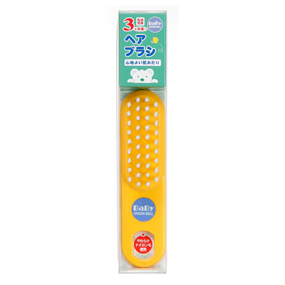 サイズ約 幅3×高さ2.5（cm）全長：約 12cm重量約 22g内容量1個材質ブラシ毛：ナイロンブラシ台：スチロール樹脂生産国日本製パーツ別耐熱温度ブラシ毛：50度ブラシ台：70度対象年齢3ヶ月頃～区分返品・キャンセル区分（小型商品）ギフ...