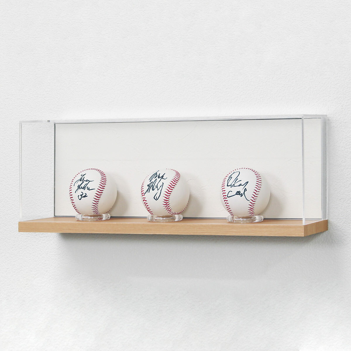 サイズ約 幅44.8×奥行12×高さ16.8（cm）重量約 1.9kg内容量1個付属品：壁面直掛具、石こうボード用ピン、木壁用ネジ材質本体：木質ボード、アルミ、アクリルカラーナチュラル生産国日本製耐荷重石こうボード用ピン：5kg木壁用ネジ：...