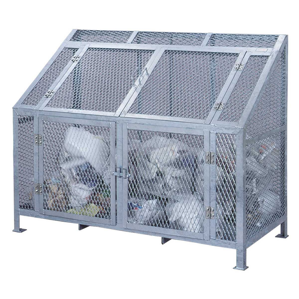 サイズ約 幅150×奥行70×高さ120（cm）重量約 70kg容量約 750L内容量1台材質スチール（溶融亜鉛メッキ）生産国日本製組立状態完成品区分返品・キャンセル区分（不可）●45Lのゴミ袋を約16袋収納できる大容量のダストボックスです...