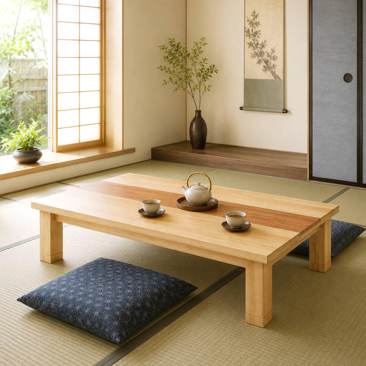 サイズ約 幅120×奥行80×高さ36・40（cm）内容量1台材質ウォールナット・タモ生産国日本製消費電力ヒーター（600W）備考ネジ止めつや消し仕上げ手元コントローラー継脚付き区分返品・キャンセル区分（不可）●香川県高松市の職人が丹精込め...