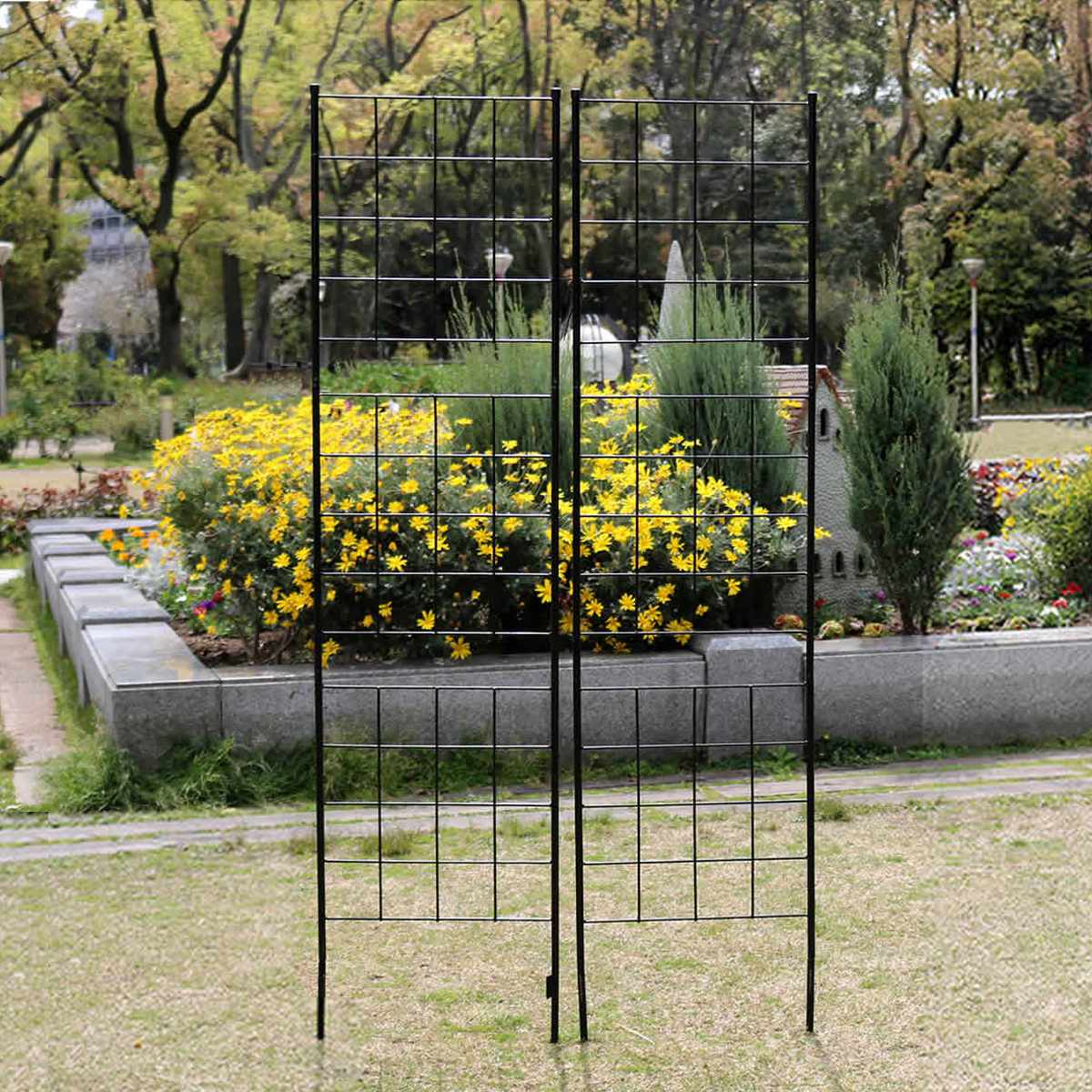 サイズ約 幅42×高さ176（cm）厚さ：約 1.3（cm）（1枚あたり）重量約 2.4kg内容量2枚組材質スチール（粉体塗装）組立状態お客様組立品備考※上下分割式なので、使っていない間はコンパクトに収納できます。※基本的に埋め込み部分をし...