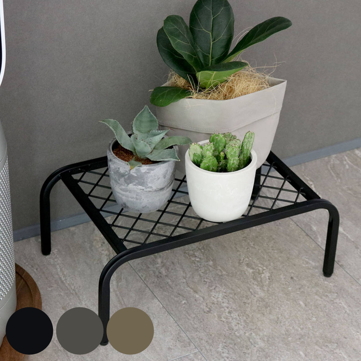 サイズ約 幅40×奥行25×高さ15.5（cm）重量約 0.7kg内容量1個材質スチール（粉体塗装）種類ブラック、グレー、ゴールドアジャスター付き組立状態完成品注意事項※商品ページ内には別の商品を含む画像を使用しています区分返品・キャンセル...