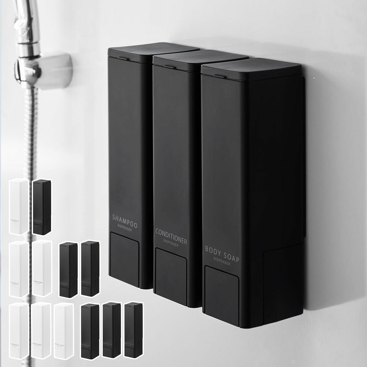 サイズ約 幅6×奥行7.5×高さ21.3（cm）重量約 260g容量約 500ml内容量【単品】1本【2本セット】シャンプー×1コンディショナー×1【3本セット】シャンプー×1コンディショナー×1ボディソープ×1材質容器・蓋：ポリプロピレン...